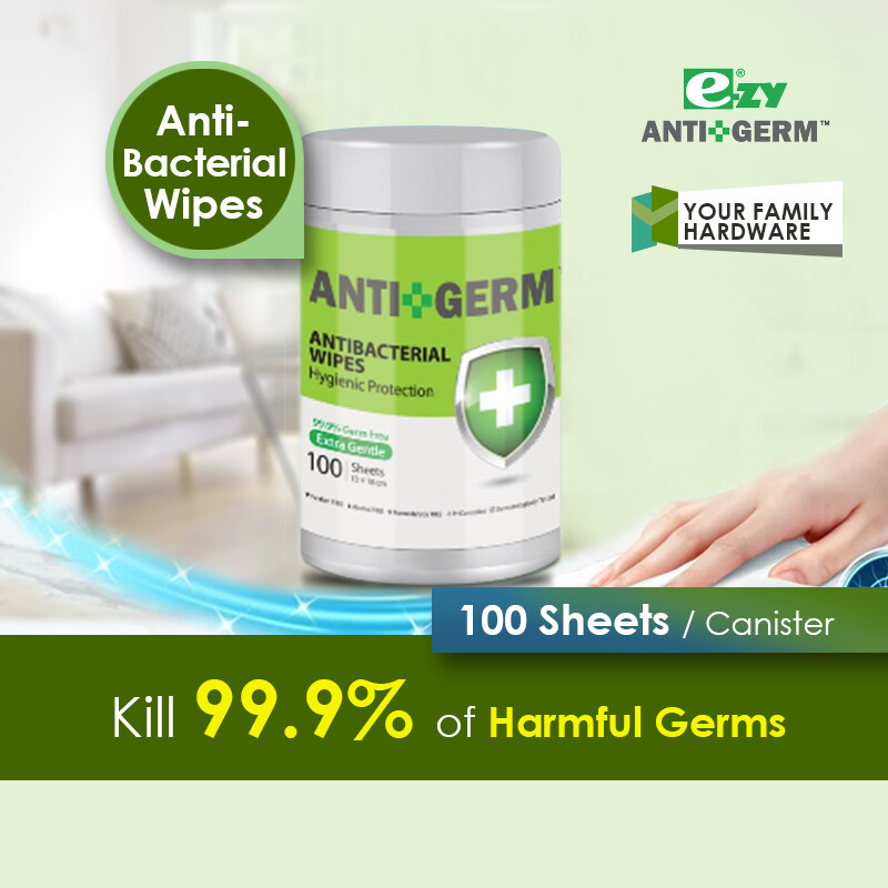 Ezy Wet Tissue Antigerm Antibacterial Wipes 100's | Lazada