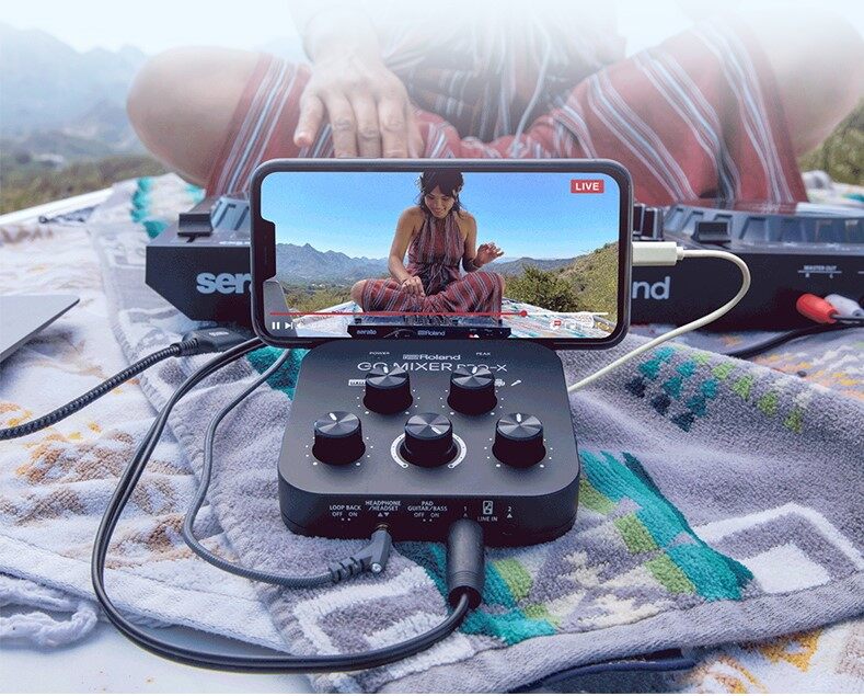Roland Go MIX Pro เครื่องมิกซ์เสียง,สำหรับสมาร์ทโฟนการ์ดเสียงสดใหม่รุ่น ...