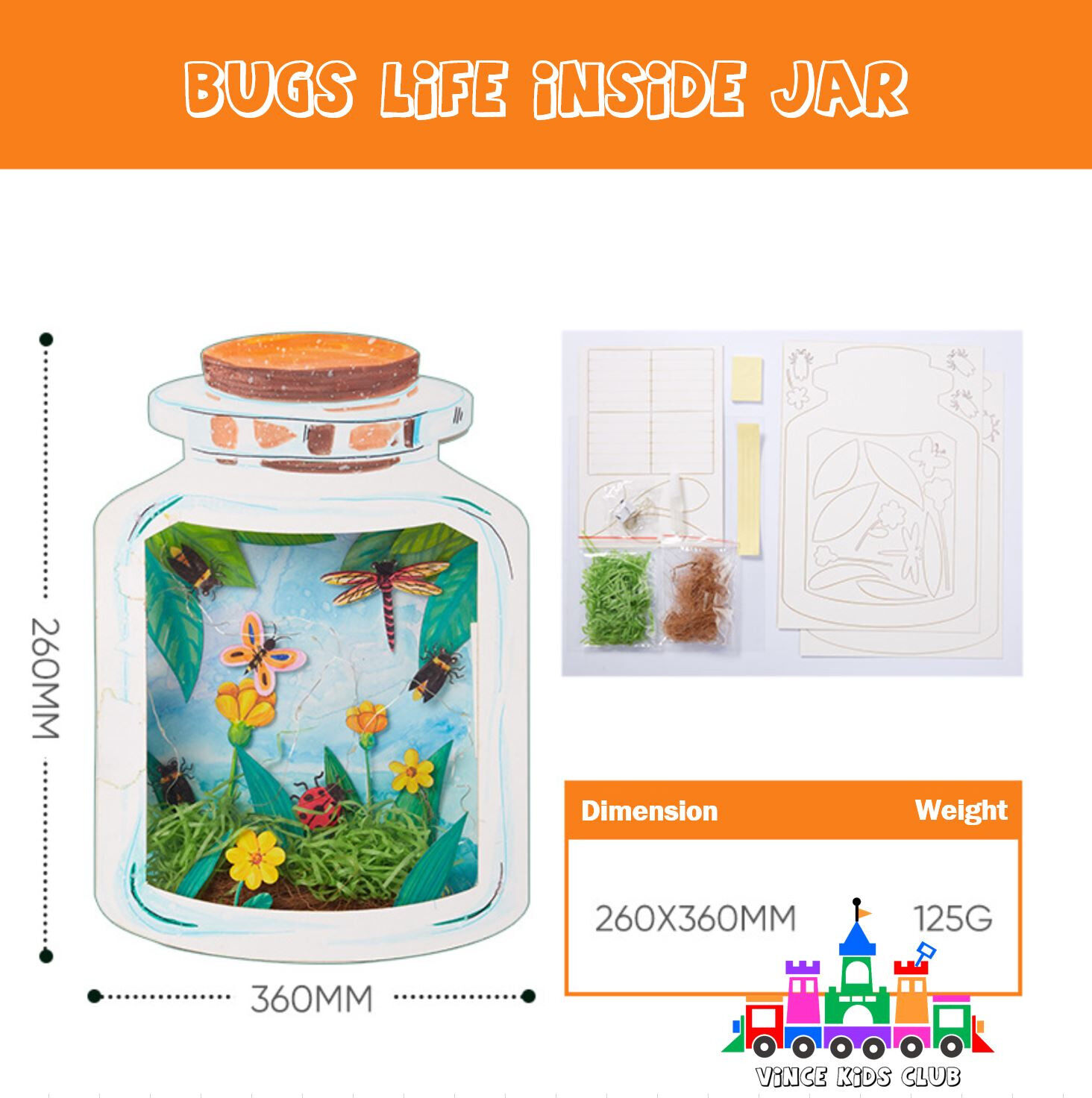 Kids 3D papercut multi layered art Kindy Creative Art Children's ...