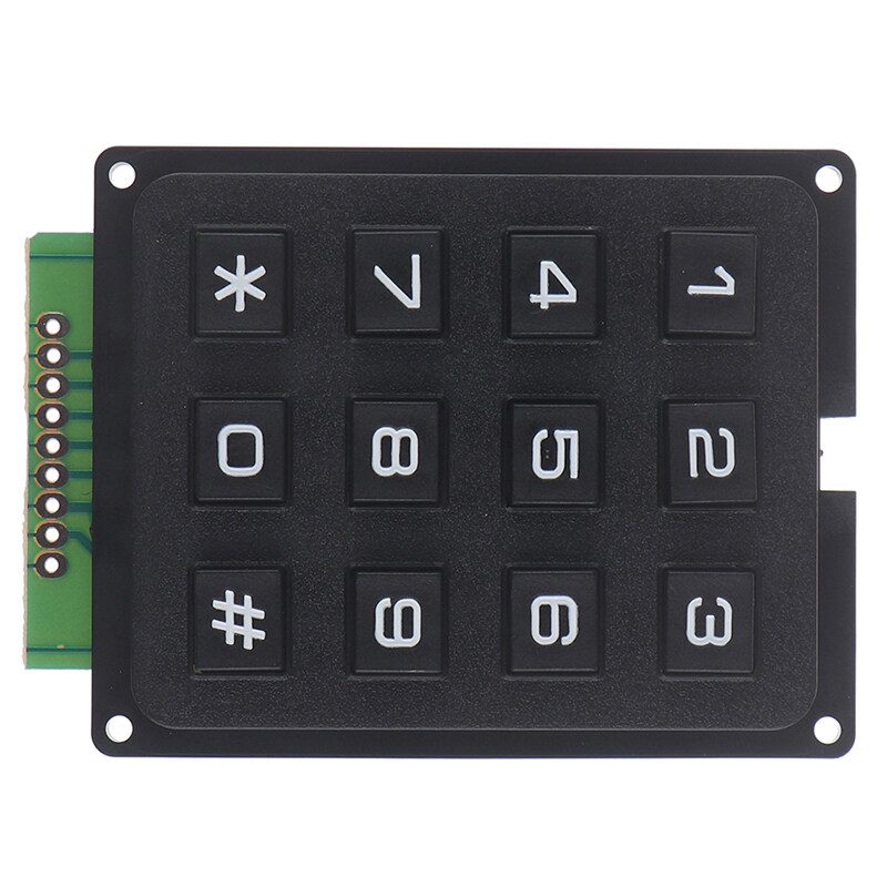 12Key Membrane Switch Keypad 3 x 4 Matrix Keyboard Module Membrane ...