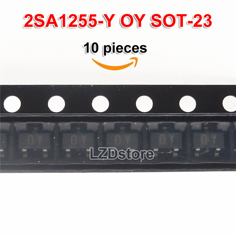10 ชิ้น 2sa1255 Oy SOT-23 2sa1255-y SOT23 SMD ทรานซิสเตอร์รหัสการทำ ...