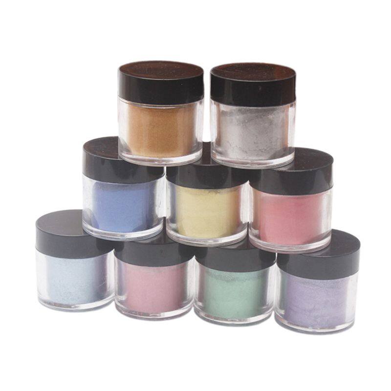 9 chiếc / bộ Pearlescent Mica Pigment Pearl Powder UV Nhựa Crystal ...