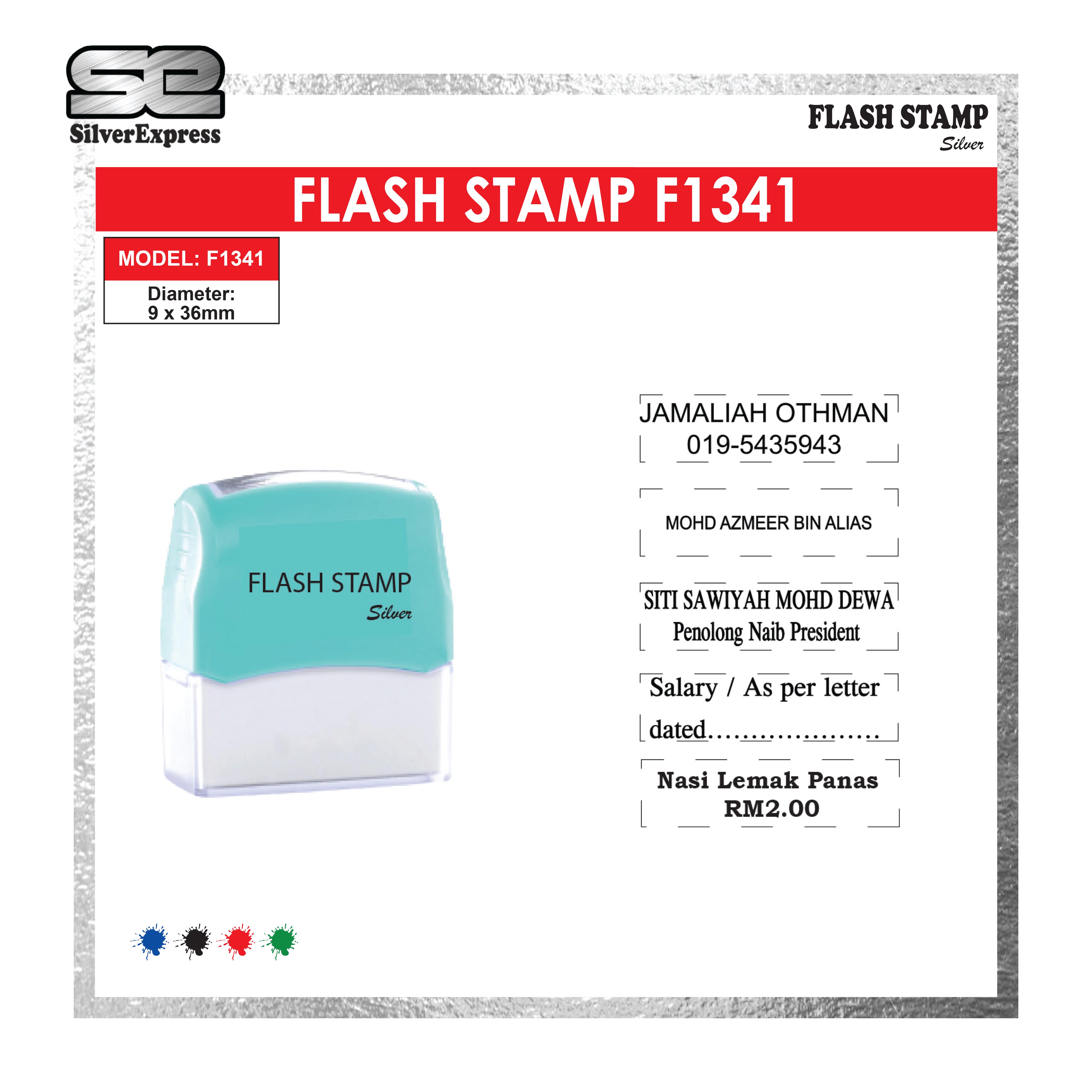 Custom Made Flash Stamp / Custom Made Pre-Inked Stamp / 8mm x 35mm ...