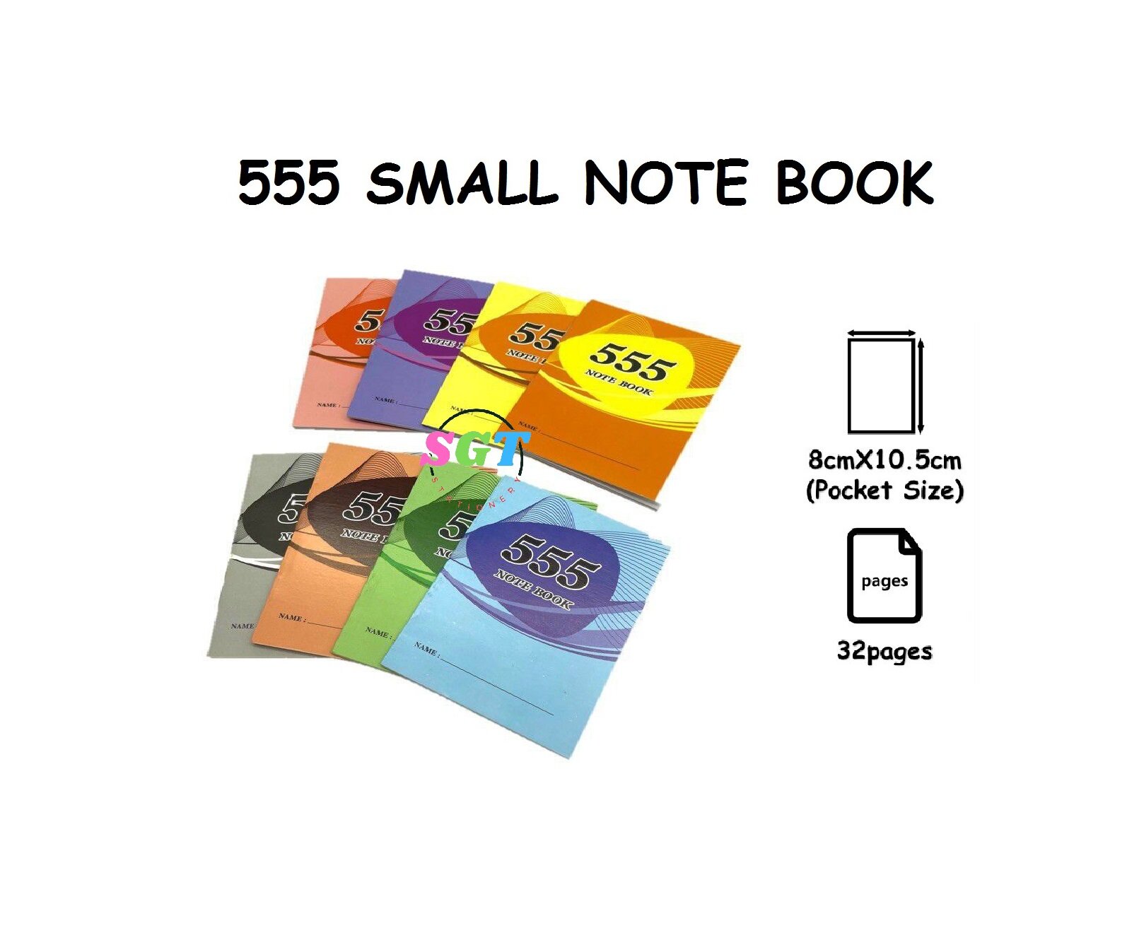 Buku Nota Tiga Lima 555 Note book / 三个五簿子 (10'S/ PACK) | Lazada