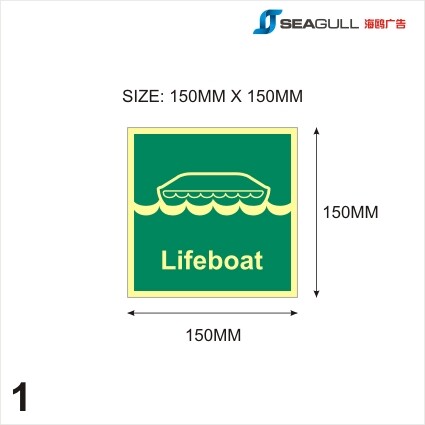 International Maritime Organization IMO Signage Rescue Boat Lift Boat ...