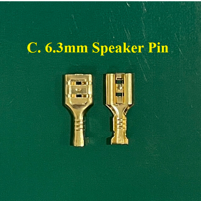 [Ready Stock] 6.3mm Speaker Terminal Pin Crimp Brass Wire Clip ...