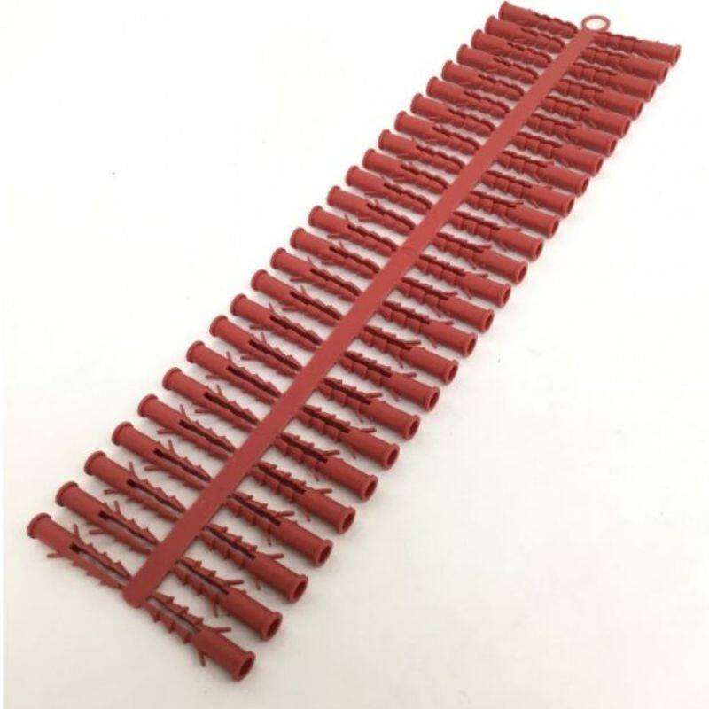 (1PAPAN/50PCS) 6mm PVC Wall Plug Red Plak Dinding DIY Home Improvement ...