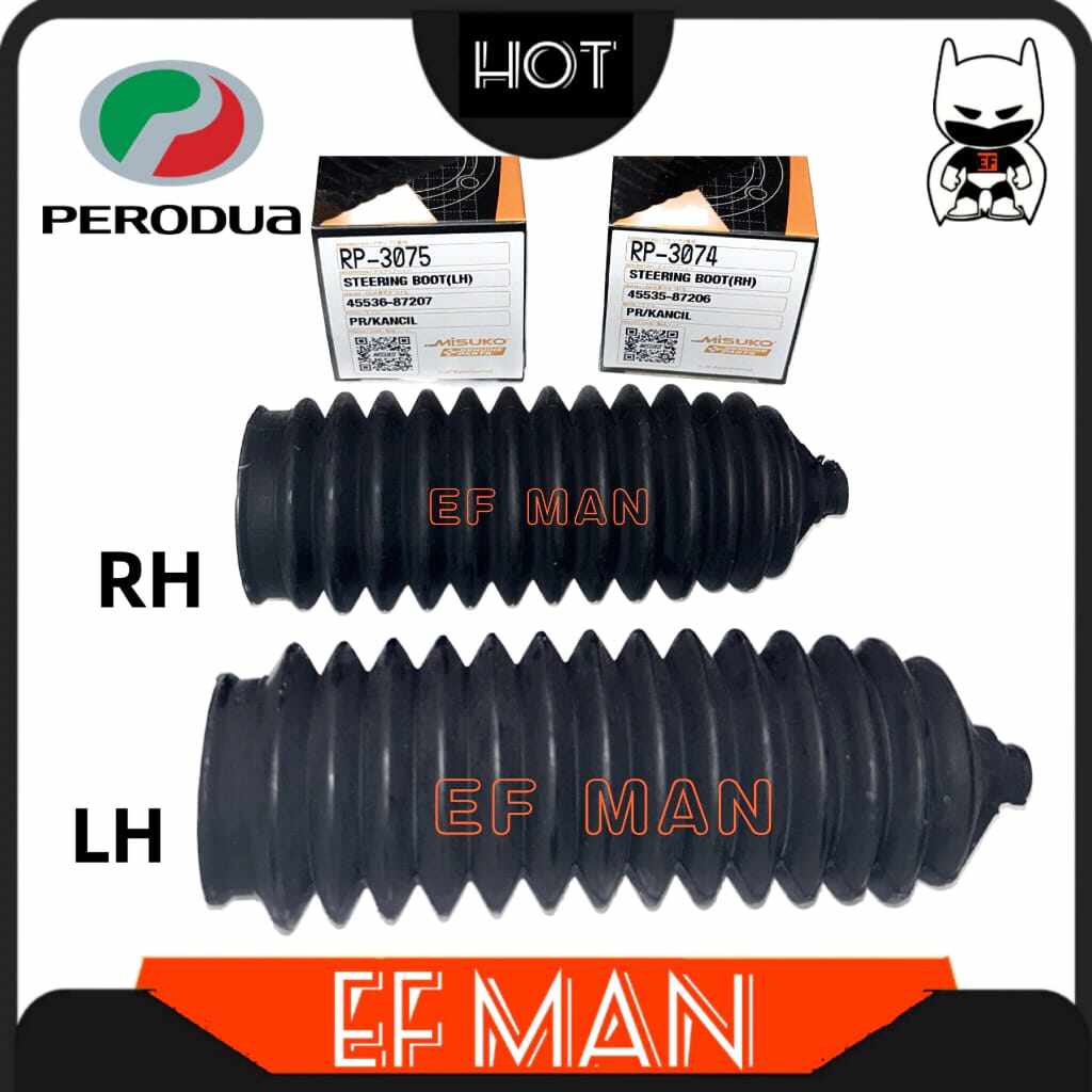 🇯🇵JAPAN MISUKO PERODUA KANCIL KELISA KENARI STEERING RACK BOOT LEFT ...