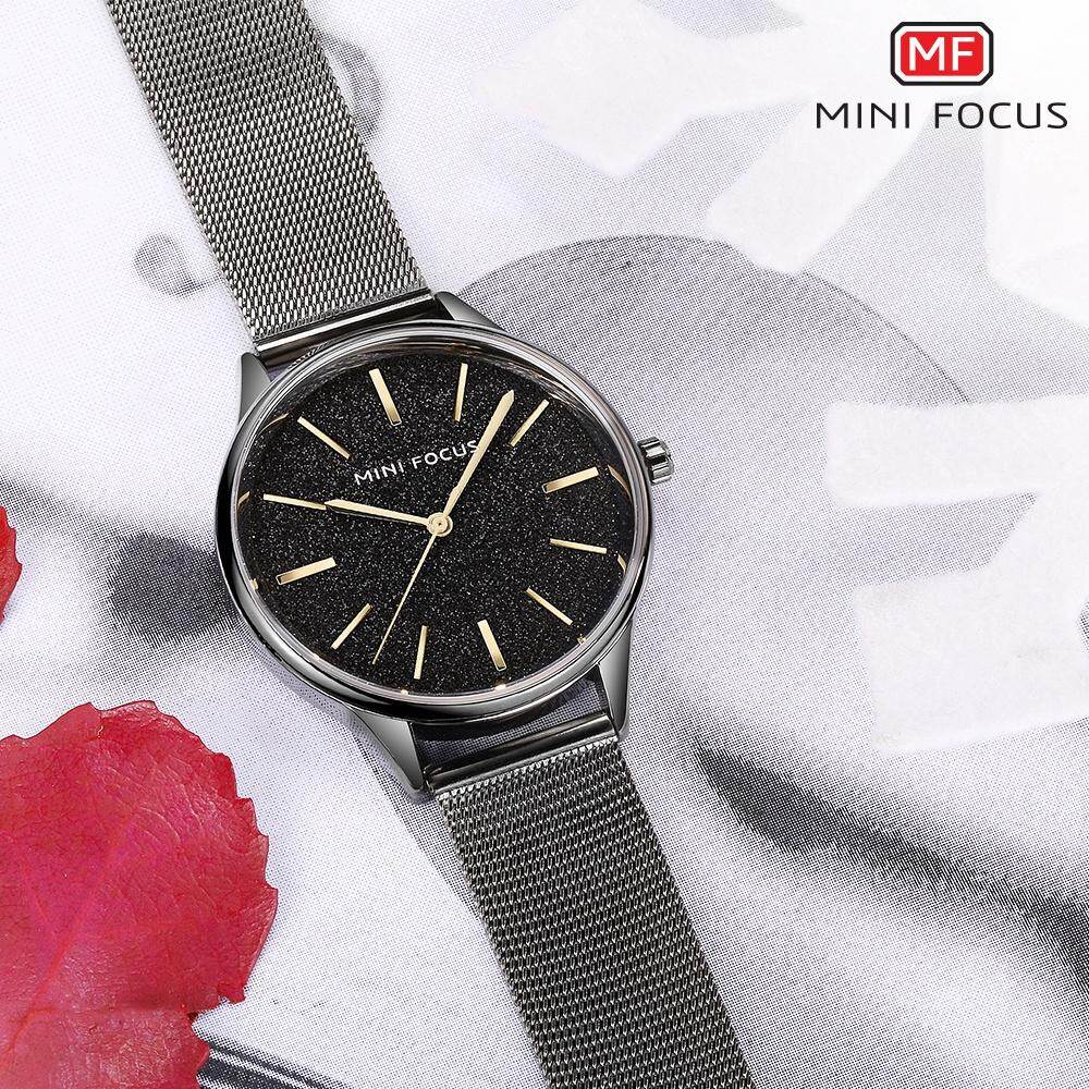 Minifocus มินิโฟกัส mf0044l ด้านบนแบรนด์หรูนาฬิกาสำหรับผู้หญิงแฟชั่นผู้หญิงควอตซ์นาฬิกาแนวโน้ม ...