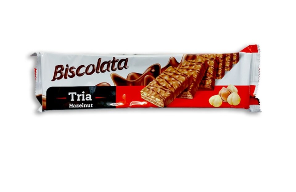 Biscolata TRIA Chocolate Wafer 100g (Hazelnut/Nirvana Coconut) Product ...
