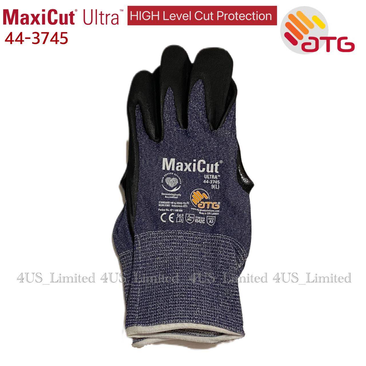 MaxiCut ULTRA 44-3745 Safety Gloves - Level 5 Cut resistance, flexible ...