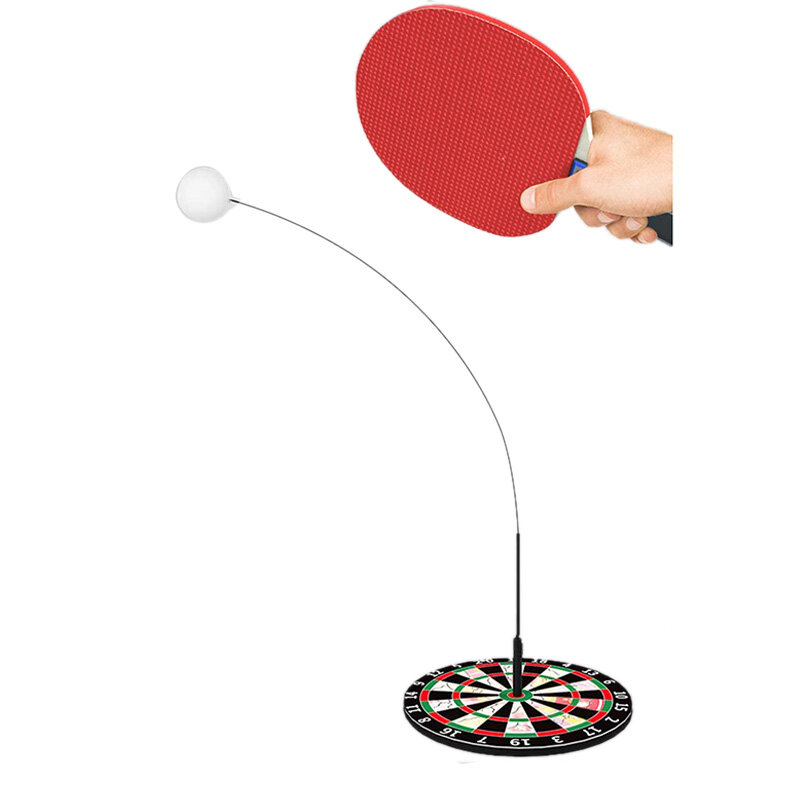 Table Tennis Trainer Set with Elastic Soft Shaft Ping Pong Balls ...