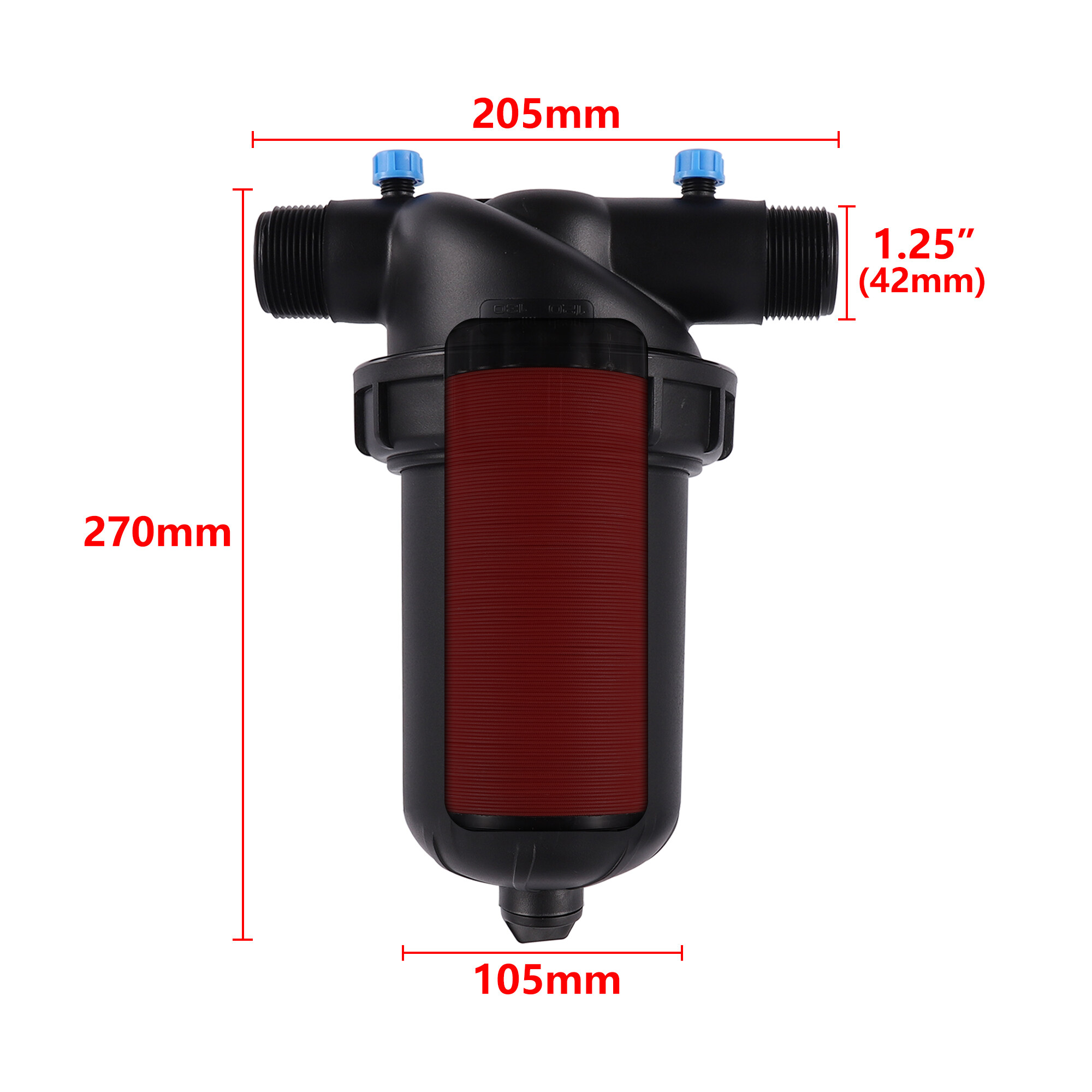 1.25" 1.5" 2" 120 Mesh Drip Irrigation Filter Laminate Filter Stainless ...