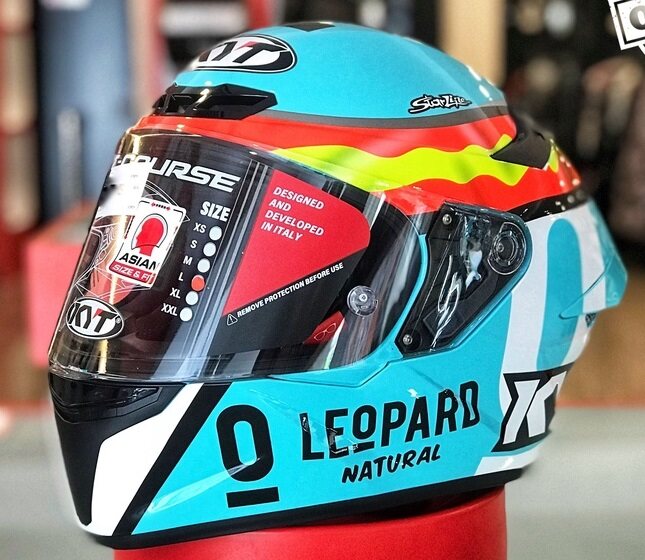 KYT TT COURSE LEOPARD SPAIN FLAG FULL FACE HELMET | Lazada