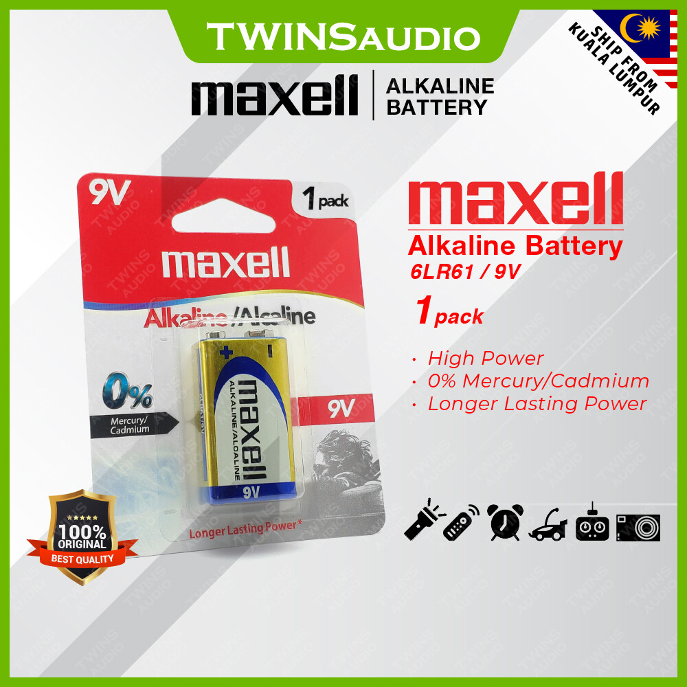 ORIGINAL Maxell Alkaline AA / AAA / 9V Long-Lasting Power Heavy Duty ...