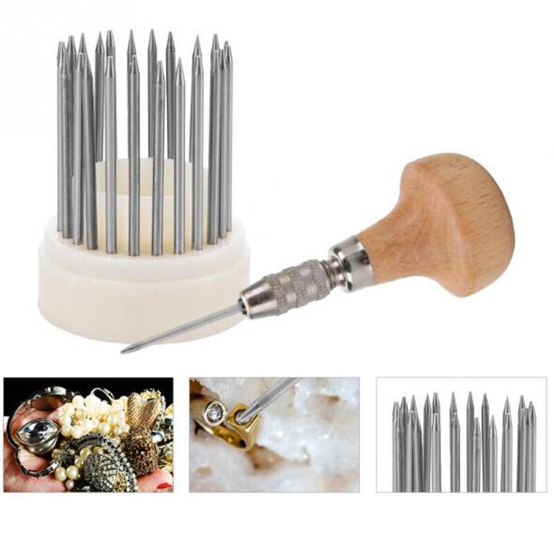 Fkend 23pcs Beading Tools Set for Diamond Stone Setting & Micro-pave ...