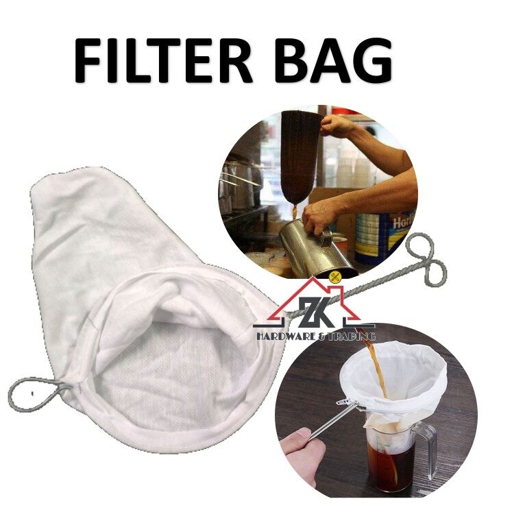 TRADITIONAL MIIK TEA COFFEE STRAINER FILTER BAG/ KAIN PENAPIS KOPI TEH ...