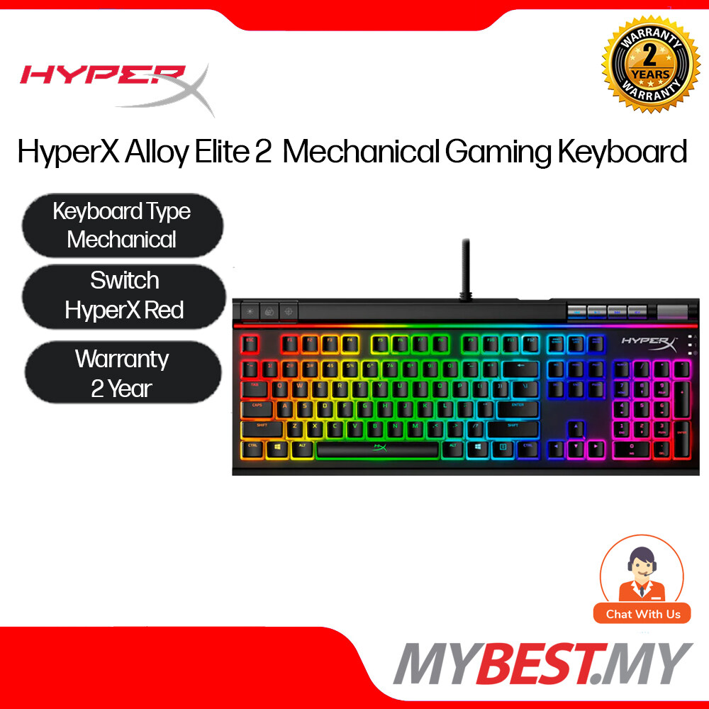HyperX Alloy Elite 2 - Mechanical Gaming Keyboard - HX Red | Lazada
