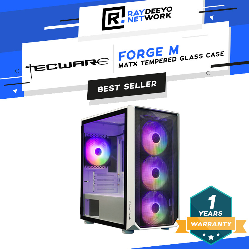 Tecware FORGE M TG (Stealth Black/ARGB Edition/ARGB with OMNI LED Strip ...