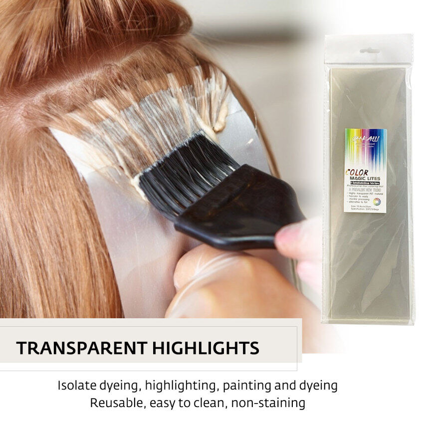 Transparent dye hair sheets Professional Reusable Transparent Hair ...