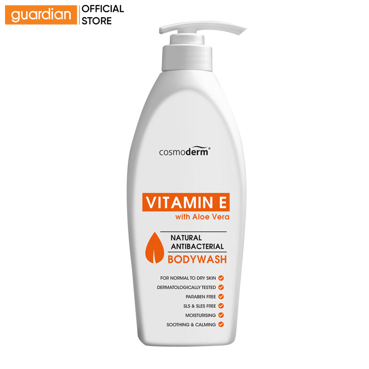 Cosmoderm Vitamin E Natural Antibacterial Bodywash 500ml | Lazada