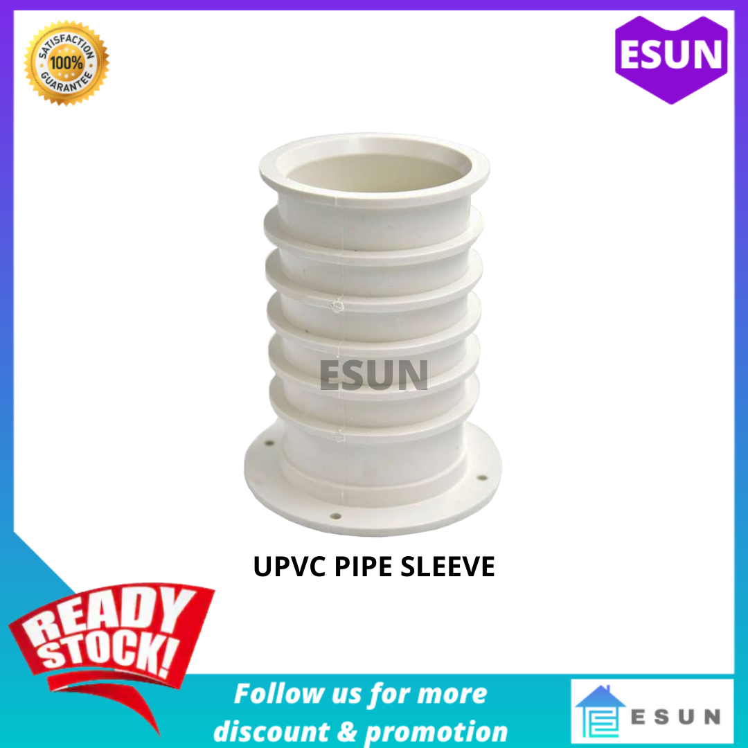 UPVC Pipe Sleeve & Vent Cowl Socket Connectors Water Pipe Garden ...