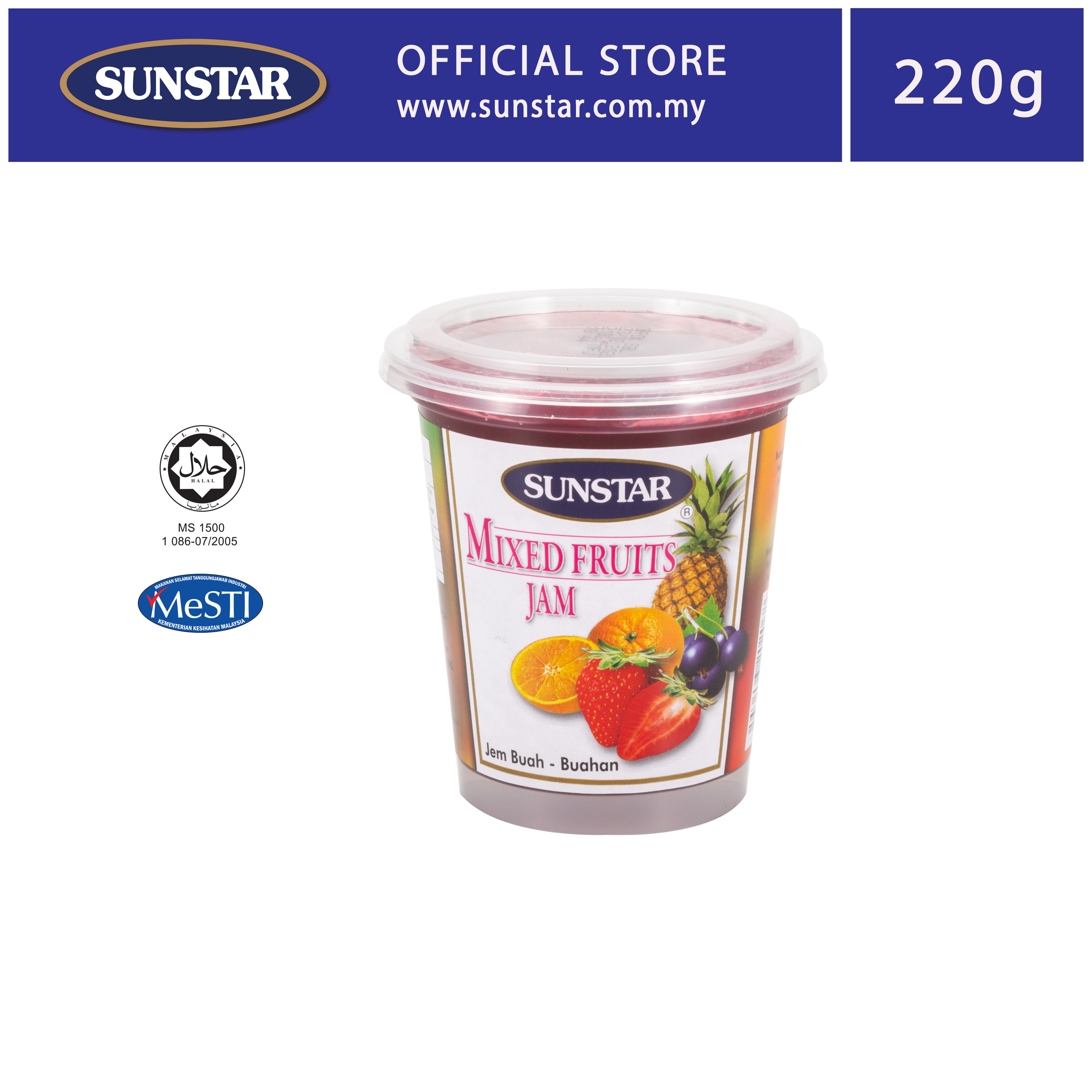 SUNSTAR Mixed Fruit Jam / Jem Buah-Buahan (220g) | Lazada