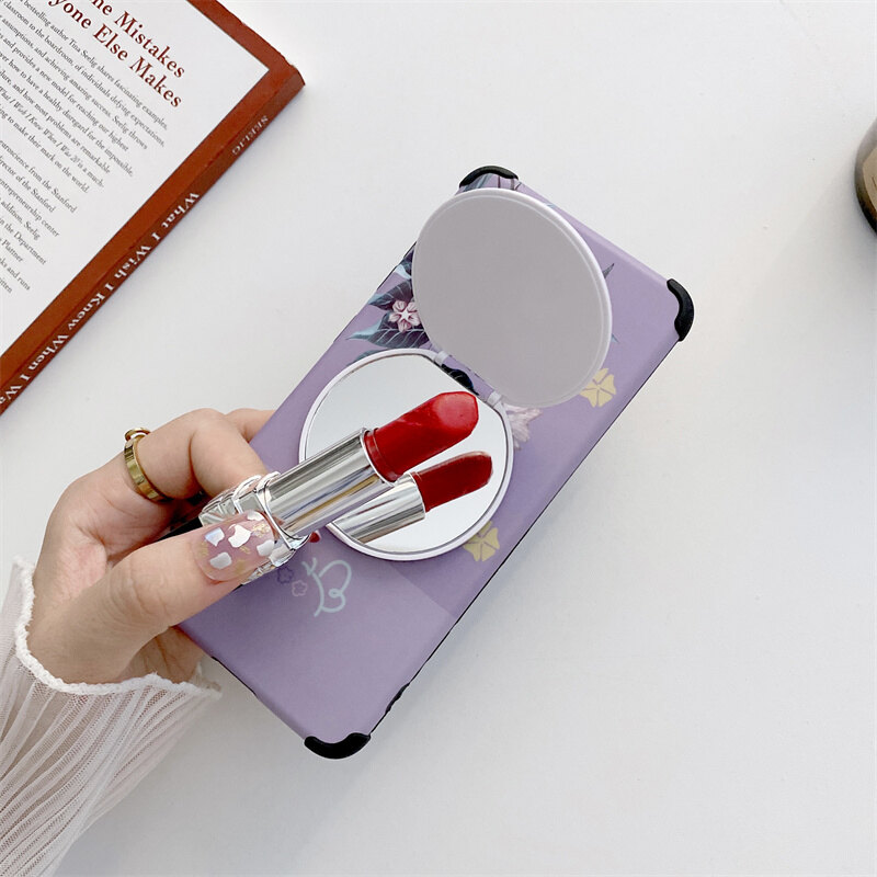 Ins ใหม่ปลอก VIVO Y21T Y21 2021เคสโทรศัพท์ VIVO Y33S พร้อมขาตั้งกระจก ...
