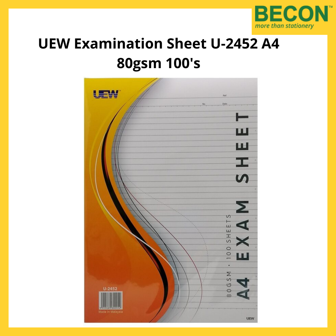 UEW Examination Sheet U-2452 A4 80gsm 100's | Lazada
