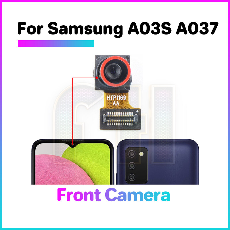 กล้องหน้าหลัง Samsung Galaxy A03S A037 A03 S รองรับความลึกของมาโครแบบ ...
