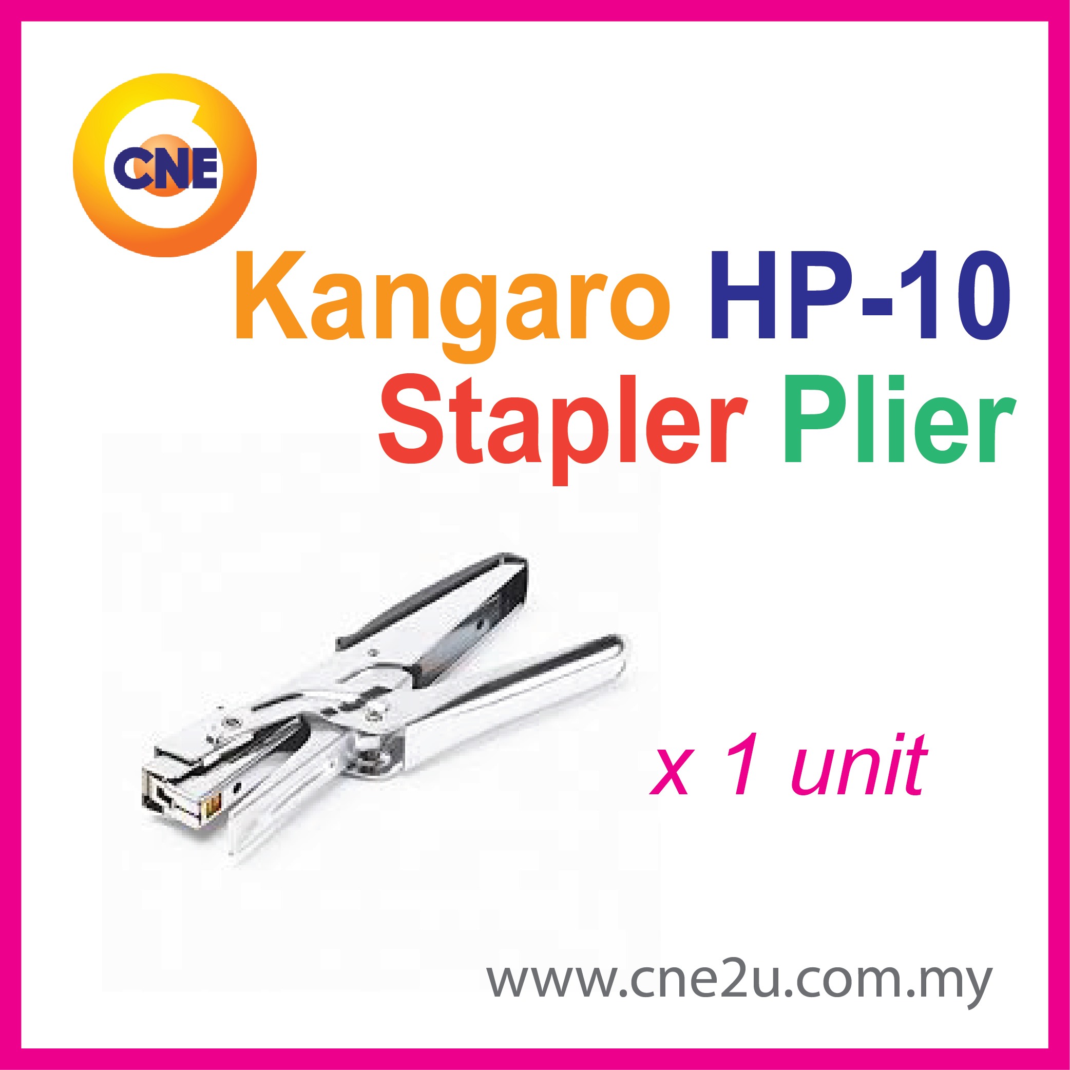 Kangaro HP-10 Stapler Plier Stapler /Pengokot Kangaro (2~20 Sheets ...