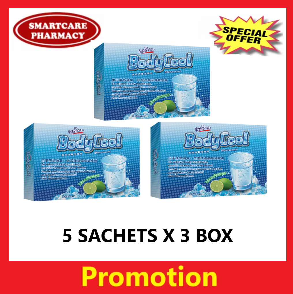 Icezon Bodycool Lime Flavour 5's (3box) - | Lazada