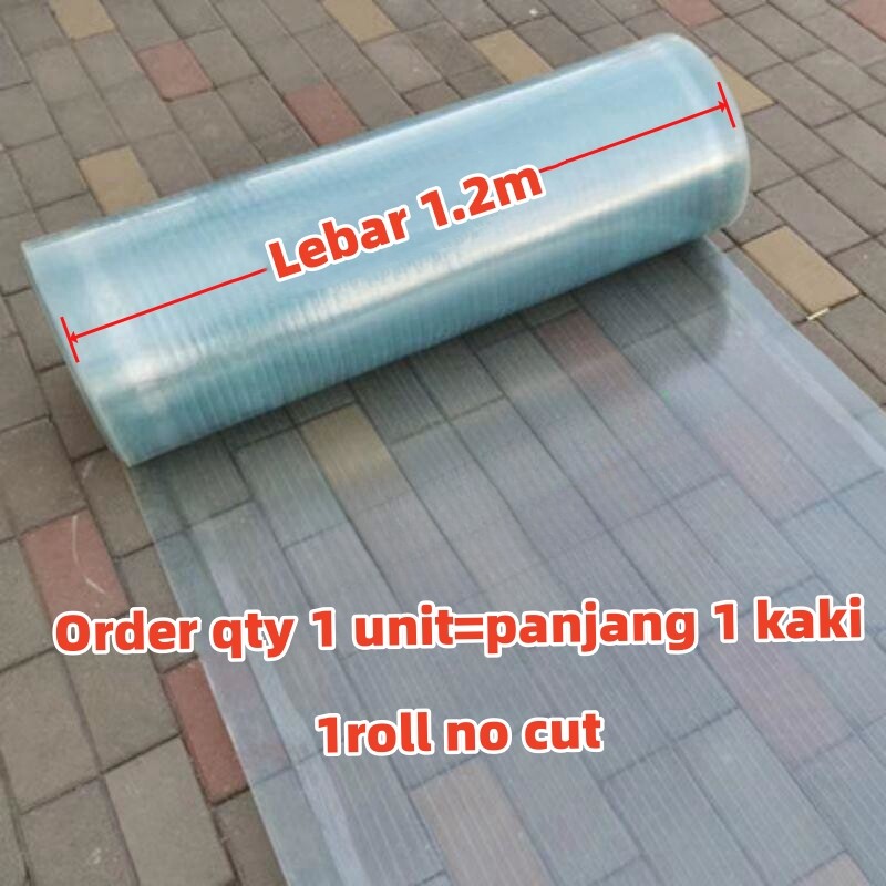 ATAP CERAH LUTSINAR RATA 1mm / FLAT TRANSPARENT ROOF / GREENHOUSE ...