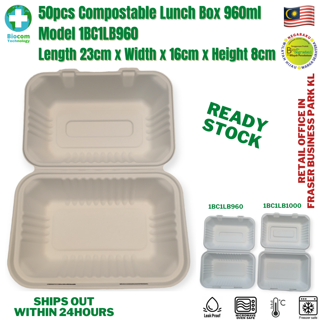 Assorted Models 50pcs Biodegradable and Compostable Lunch Box Plant ...