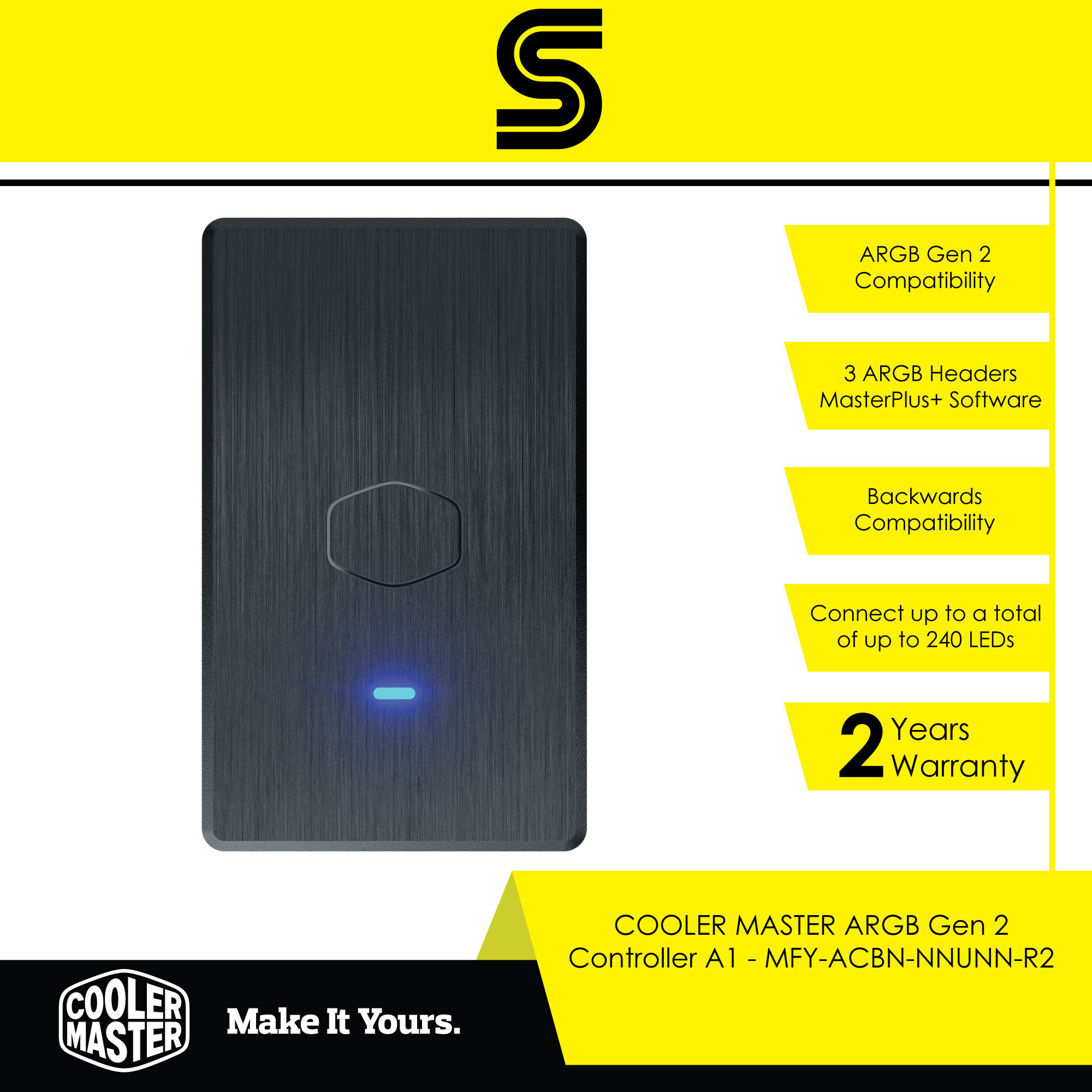 COOLER MASTER ARGB Gen 2 Controller A1 - MFY-ACBN-NNUNN-R2 | Lazada