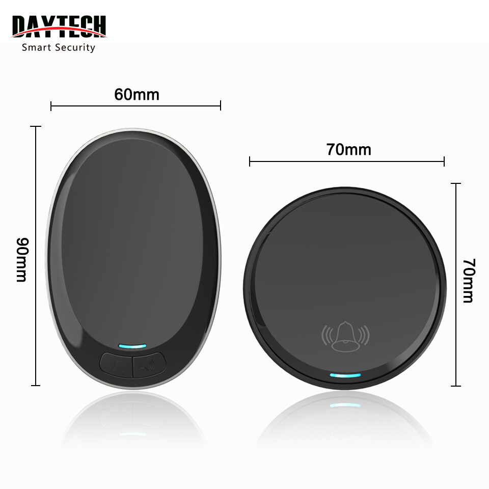 DAYTECH Door Bell Wireless Loceng Rumah Doorbell Waterproof 200M Range ...