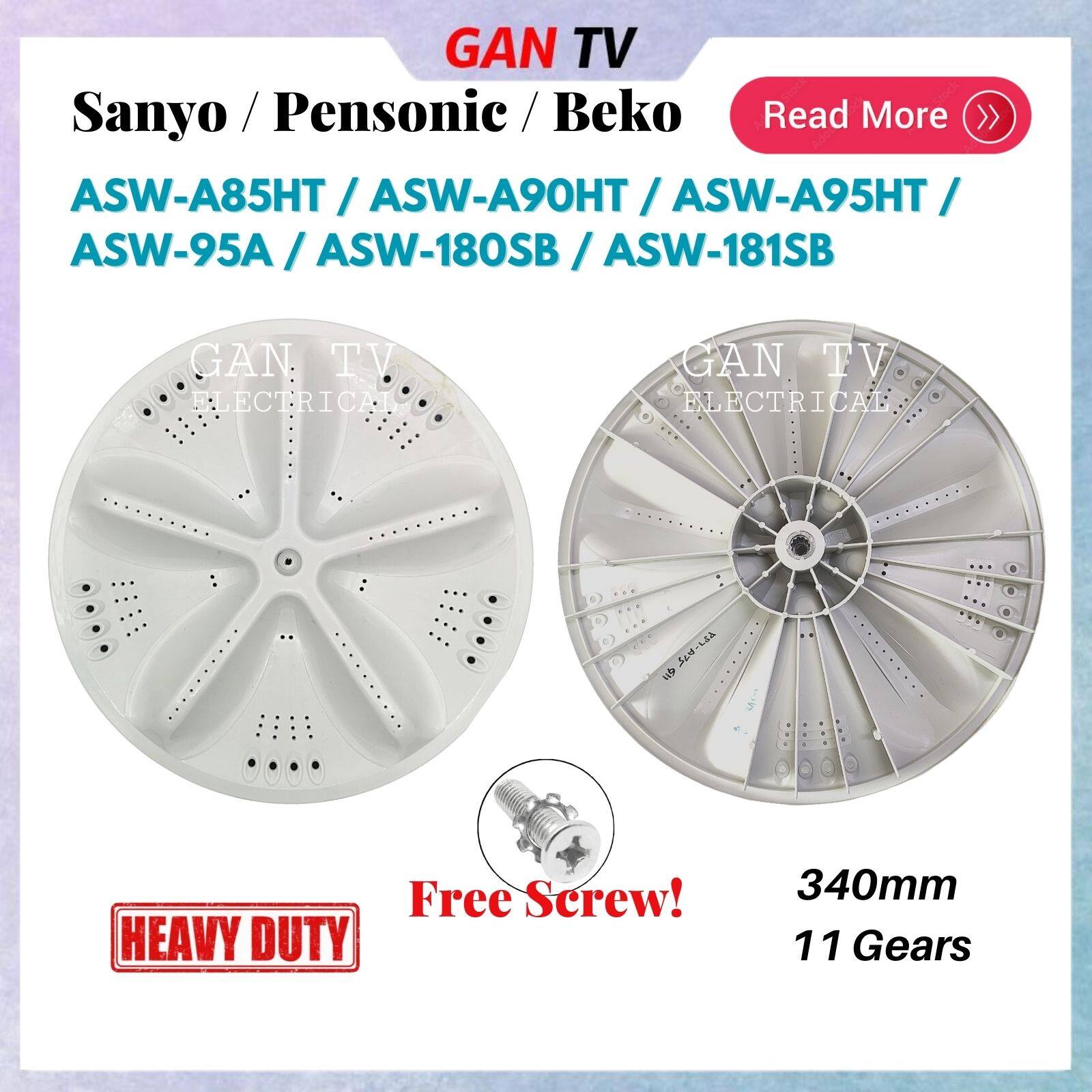 Heavy Duty Sanyo 340mm 34cm ASW-A85HT ASW-A90HT ASW-A95HT ASW-180SB ...