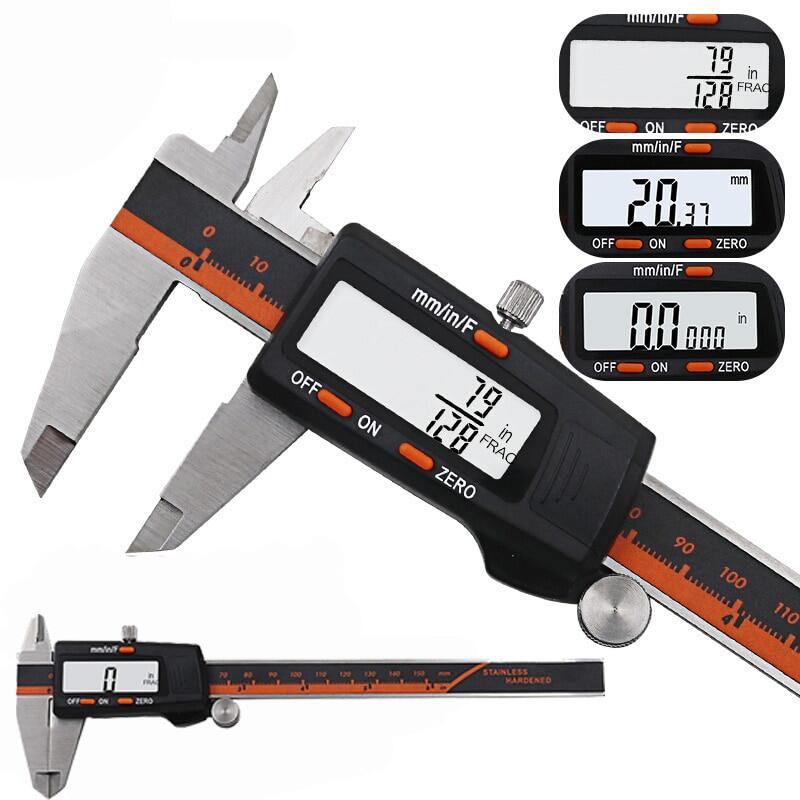 0-150MM Digital Readout Vernier Caliper Electronic Micrometer Stainless ...