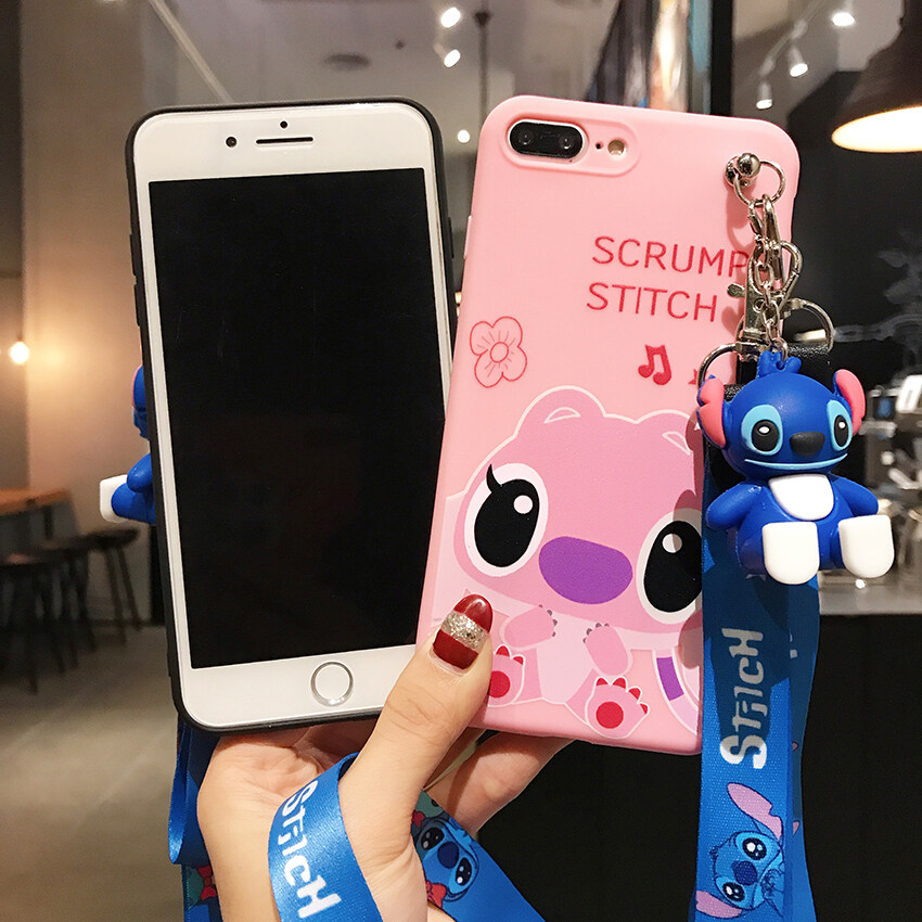 เคสลายการ์ตูนสติทช์น่ารัก,เคสซิลิโคนนิ่มสำหรับ VIVO Y21 VIVO Y21s Y33s พร้อมตุ๊กตา3D ขาตั้งสาย ...