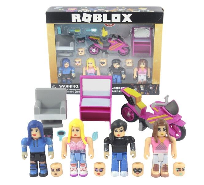 Toystoryshop Virtual World Robloxs แฟชั่น Salon ตุ๊กตาขยับแขนขาได้4 Pcs ...