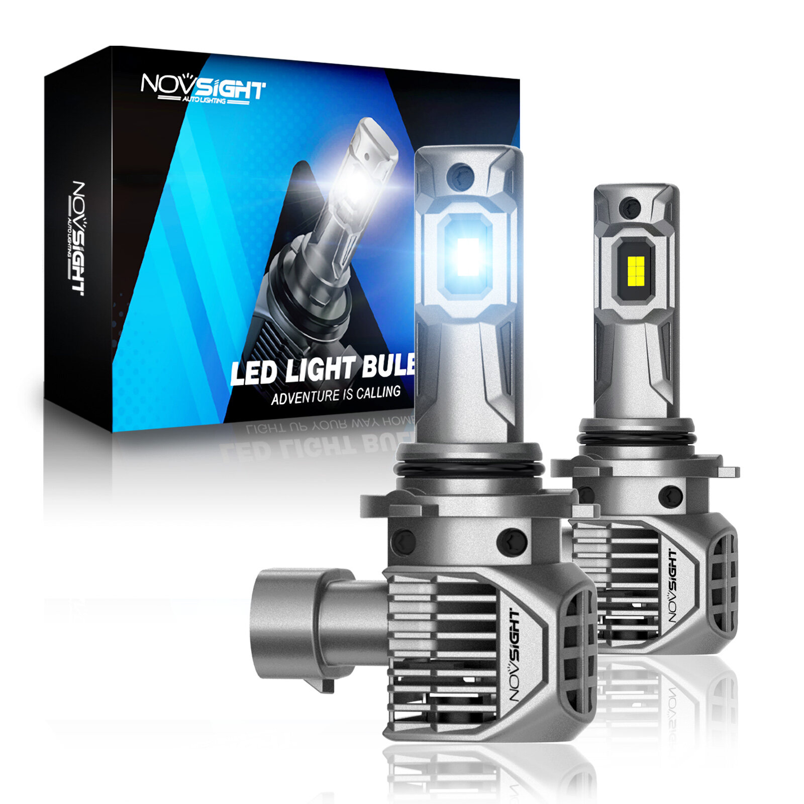 Novsight N62 LED Car Headlight 9005(HB3) 9006(HB4) H4 H7 H11 LED Headlight Bulb High/Low Beam ...