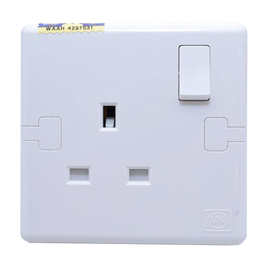 MK E2757 WHI ECORE SP SWITCHED SOCKET OUTLET 1G 13A | Lazada