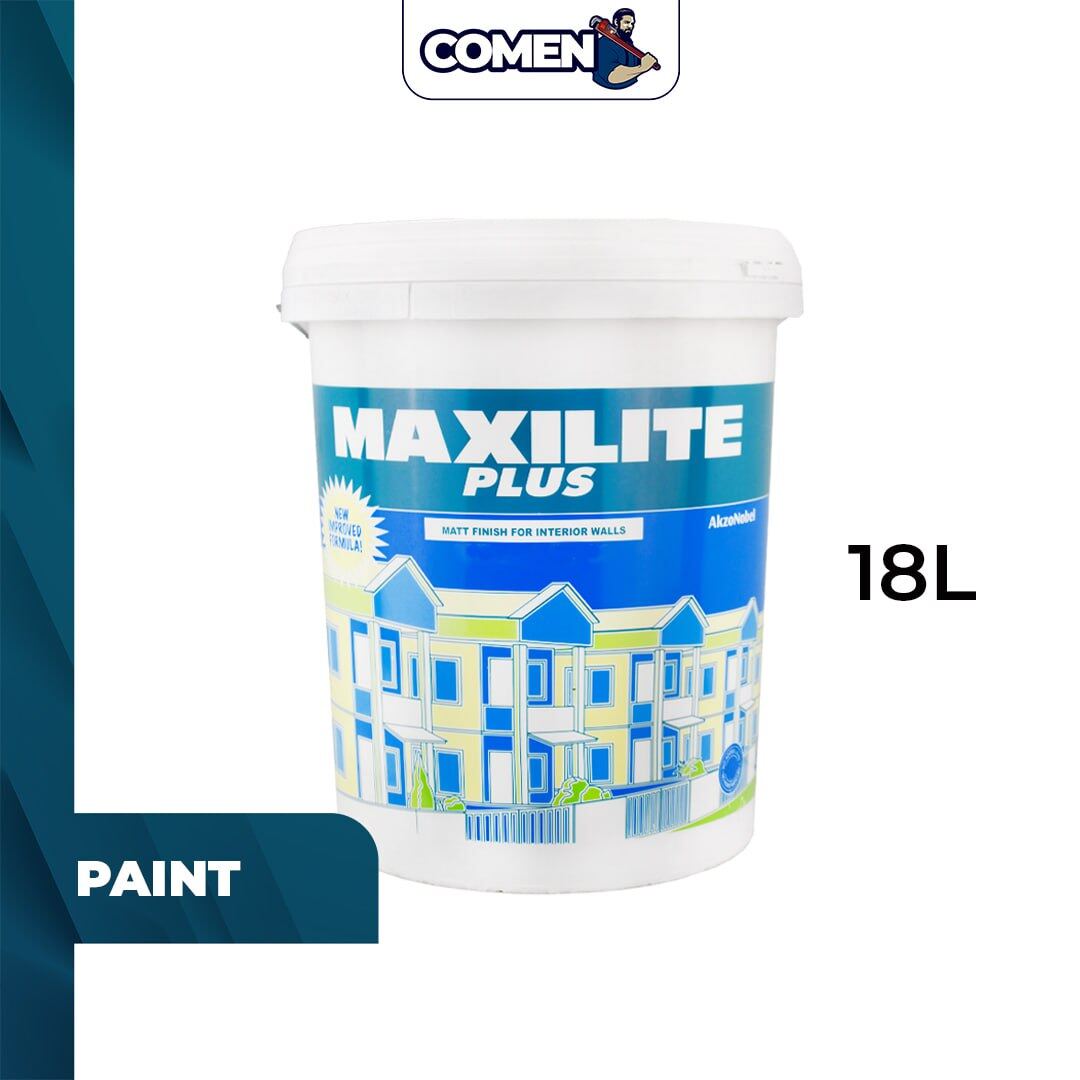DULUX Maxilite Plus White 15245 18 Liter Interior Wall Ceiling Matt ...