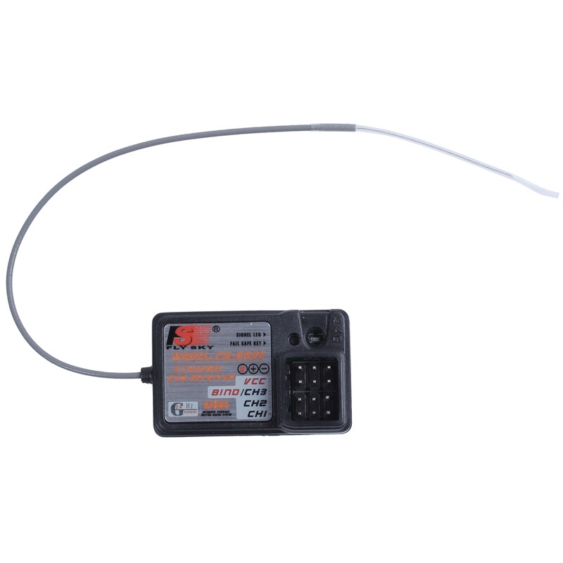 FlySky FS-GR3E 3CH 2.4GHz Receiver GT2 GT3 GT3B GT3C GR3C RC Car Boat ...