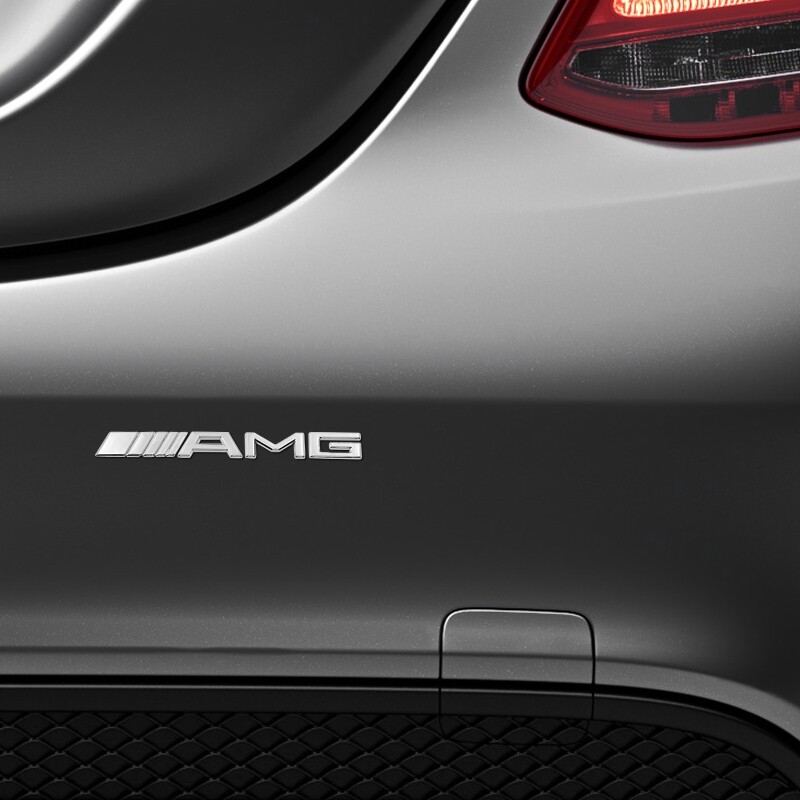 NEW Upgrade AMG Decorative Logo Decorative Car Shape Sticker for ...