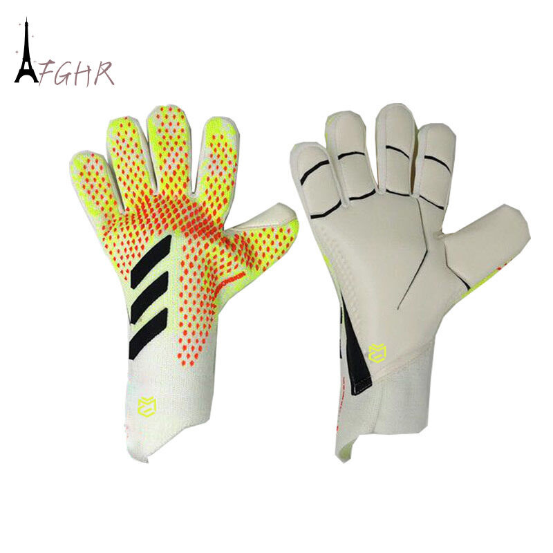 FGHR ขายถุงมือผู้รักษาประตูฟุตบอลระบายอากาศเต็มน้ำยางฟุตบอลถุงมือหนาถุง ...