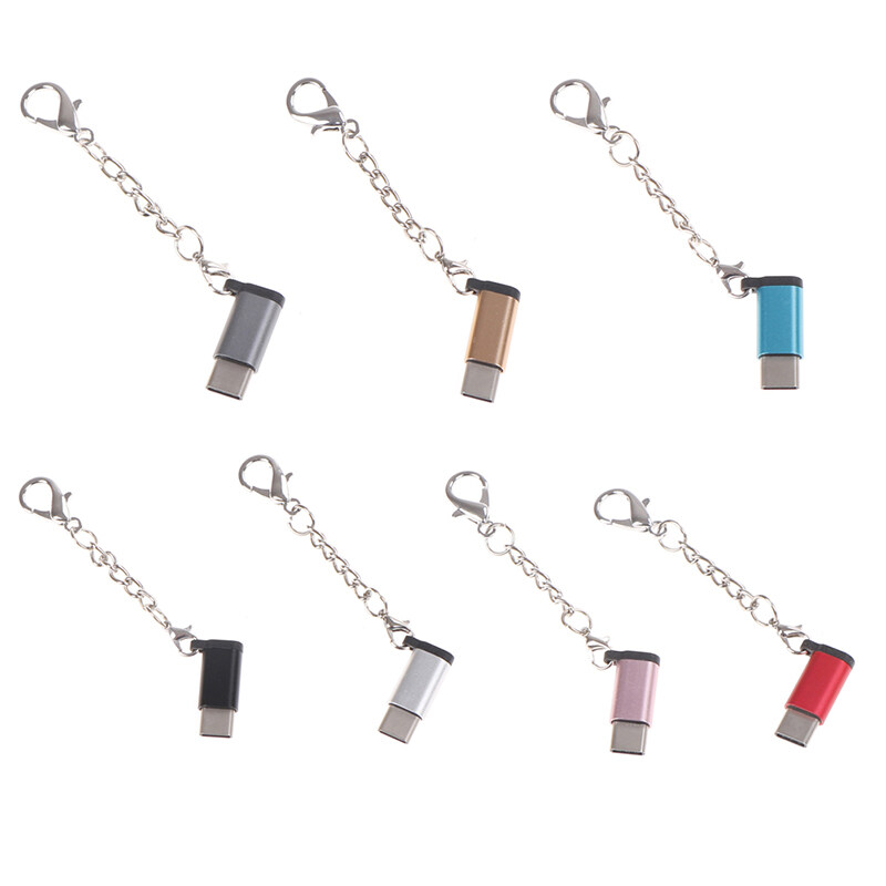 Aluminum USB-C to Micro USB Adapter Keychain Type-C to Micro USB ...