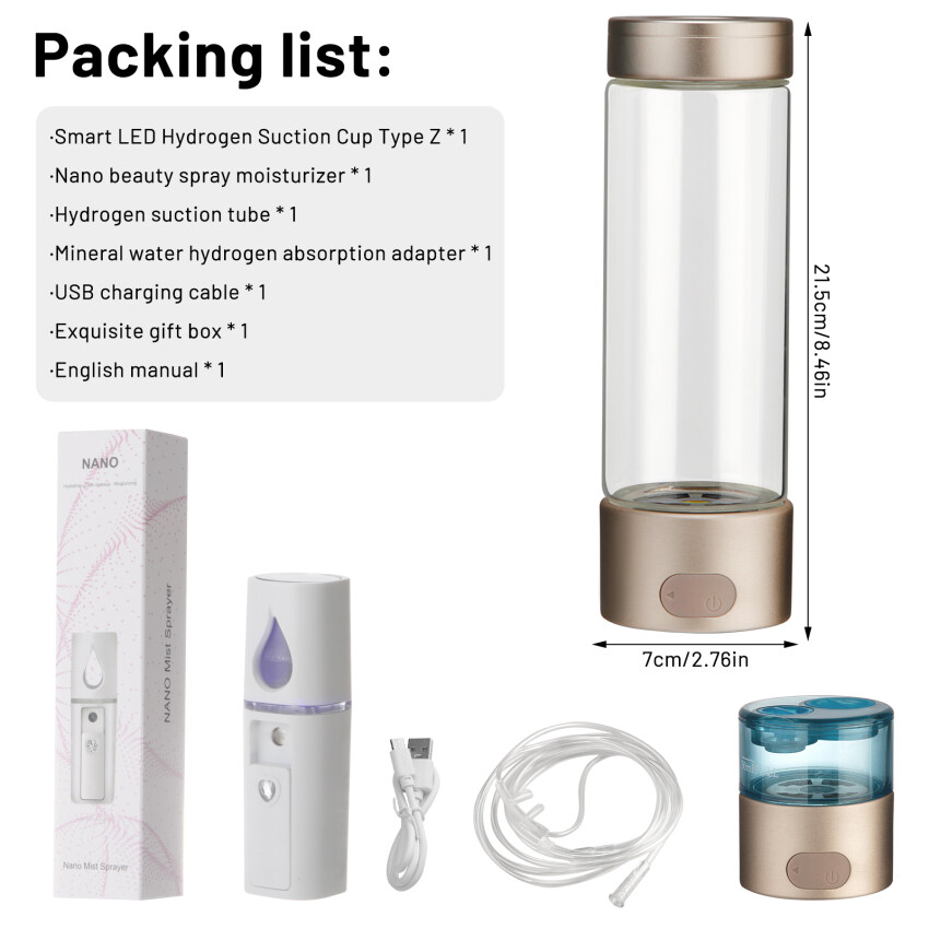 PEM Technology, SPE Ion Membrane Hydrogen-Rich Water Cup, Negative Ion ...