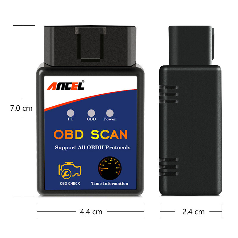 【COD】【Free Ship】Ancel elm327 OBD2 Scanner Check Engine to Clear Code ...