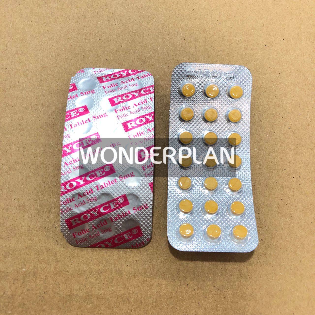Wonder Plan Royce Folic Acid 5mg Tablet 21s 1 Strip | Lazada